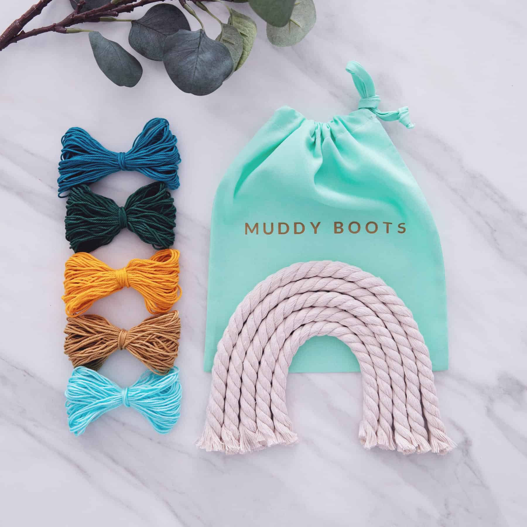 DIY Macrame Rainbow - Large » Muddy Boots Sleepover Parties