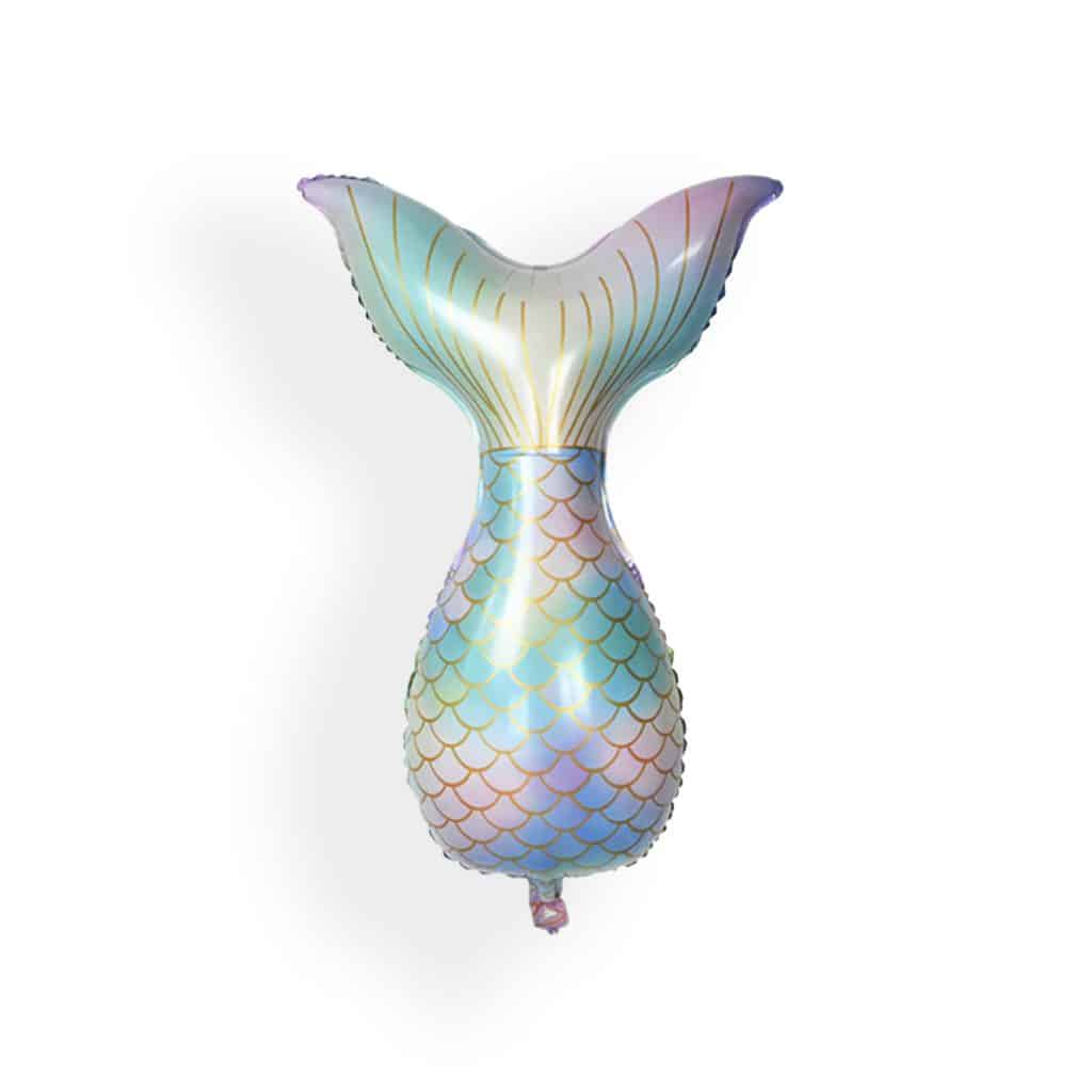 Iridescent Mermaid Tail Balloon *Inflated » Muddy Boots Sleepover Parties