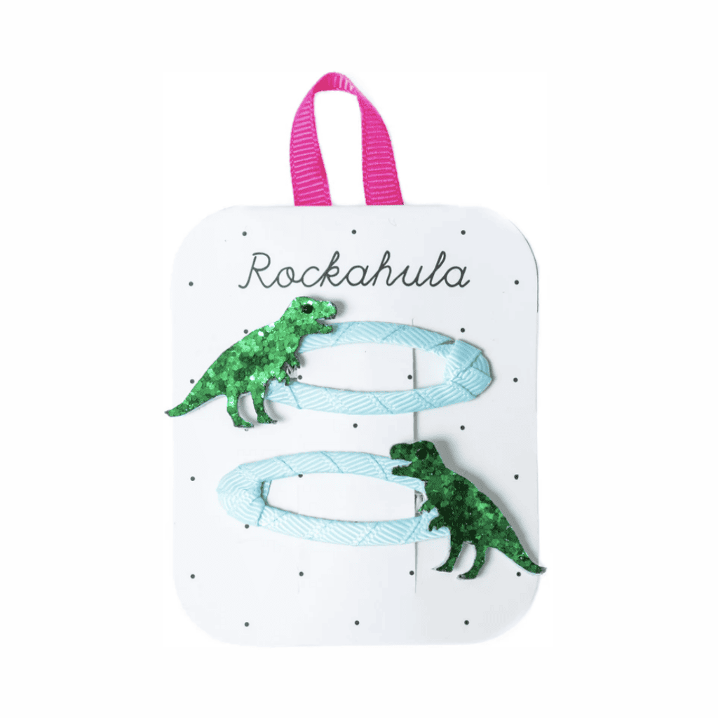 T-Rex Glitter Clips » Muddy Boots Sleepover Parties